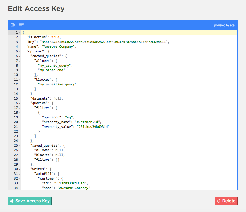 Access Key Creation and Management Tool for User-facing Metrics - Keen ...