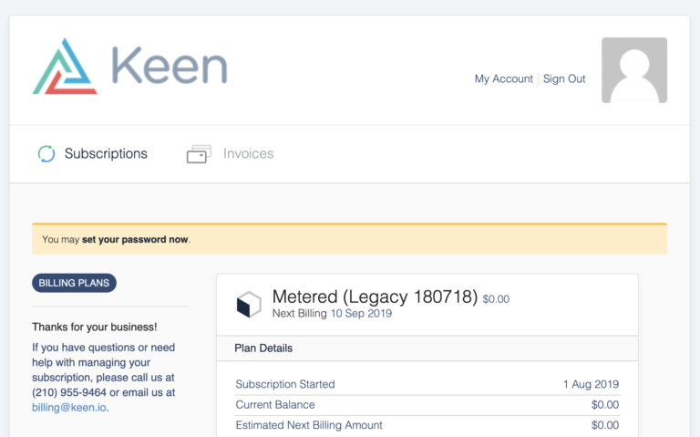 Announcement: New Billing System Implementation - Keen - Event ...